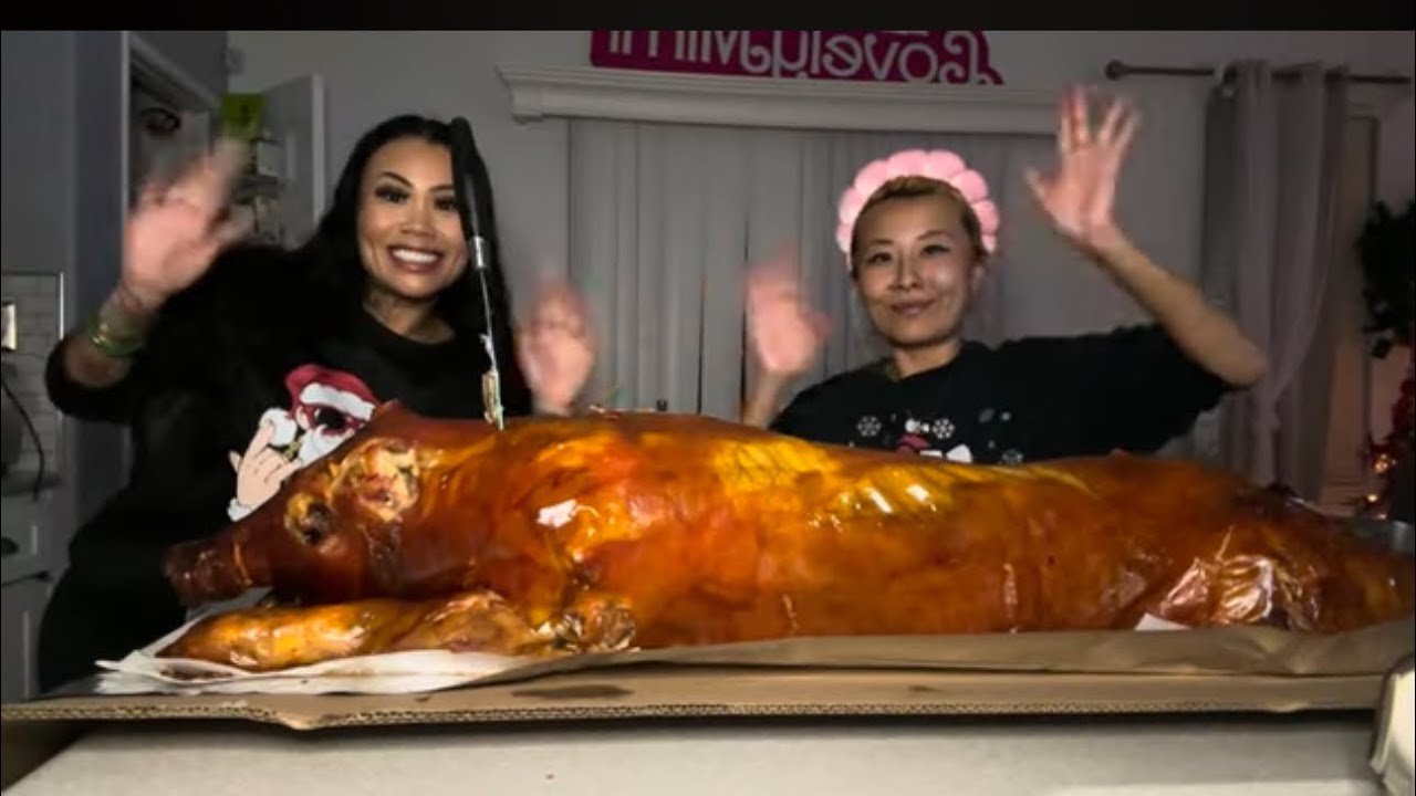 Whole Roast Pig ASMR Mukbang - YouTube
