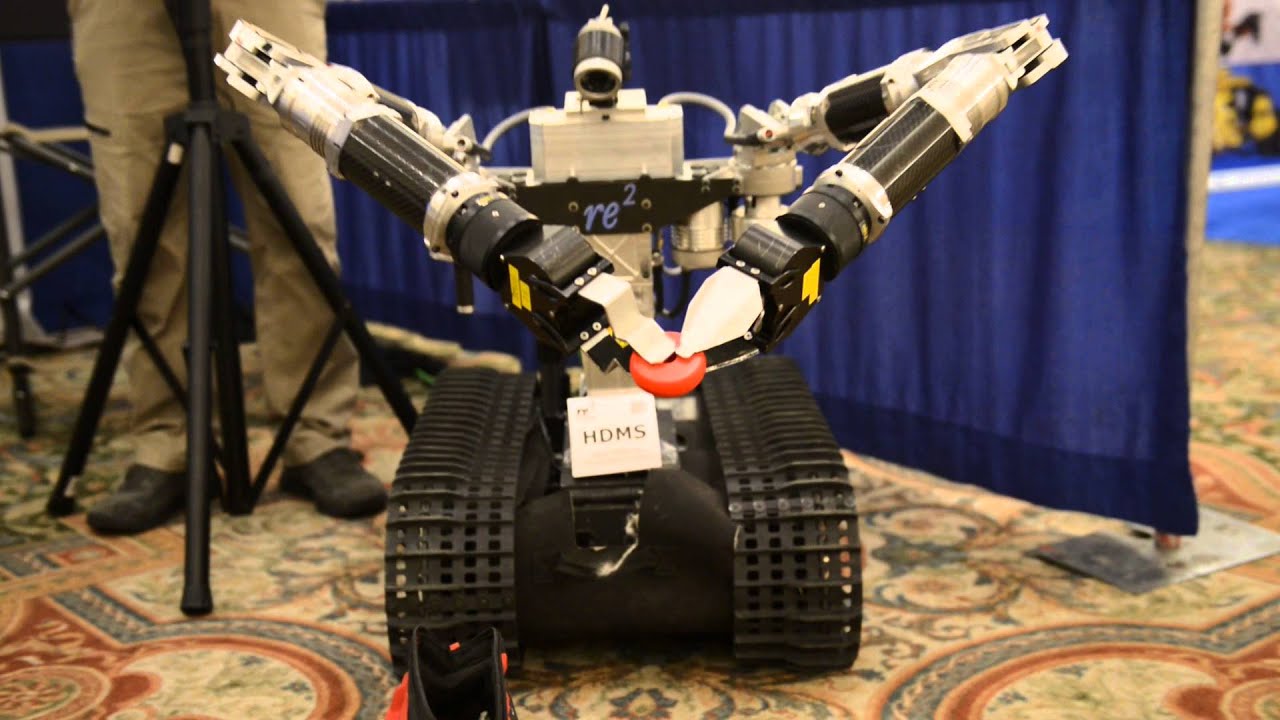 2-armed EOD robot - YouTube