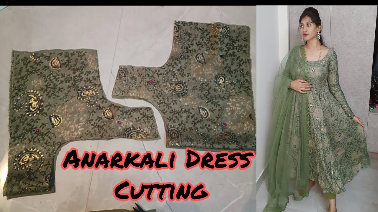 Anarkali Dress Cutting Video Part 1 #cutting #anarkali #anarkalicutting ...