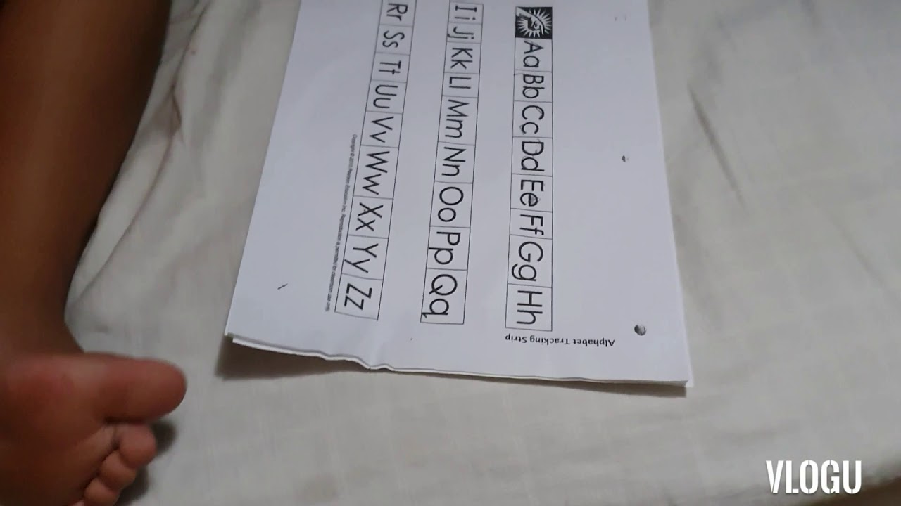 Justin practice writing alphabet - YouTube