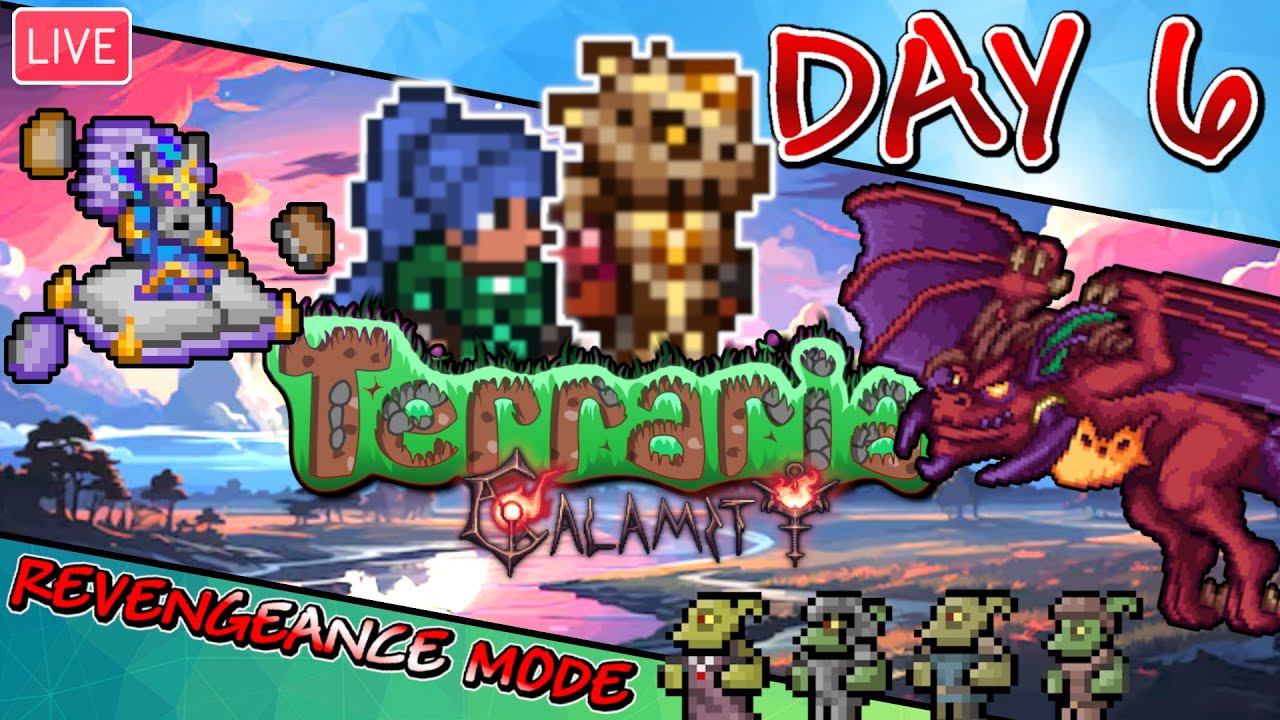 🔴Terraria Calamity Co-op Day 6: We Are Taking Over Crimson & Corruption ...