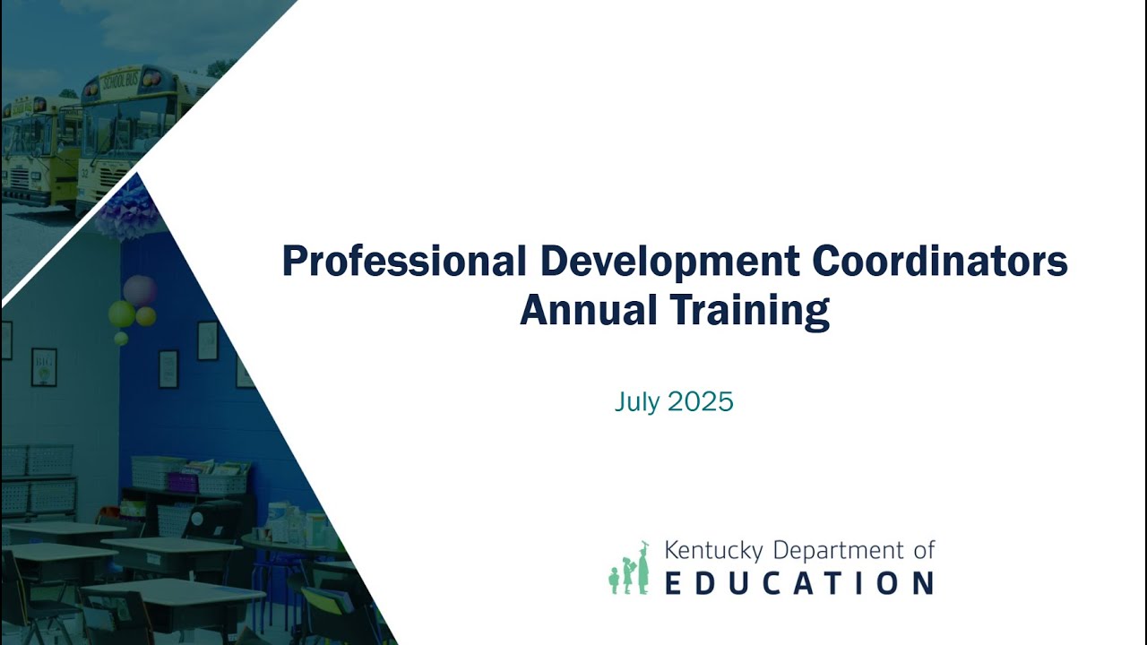 Professional Development Coordinators 2025 Annual Training - YouTube