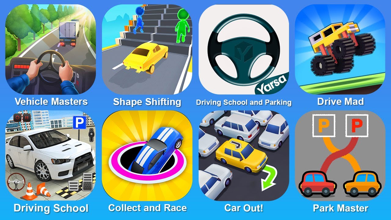 Vehicle Masters, Shape Shifting, Driving School and Parking, Drive Mad ...