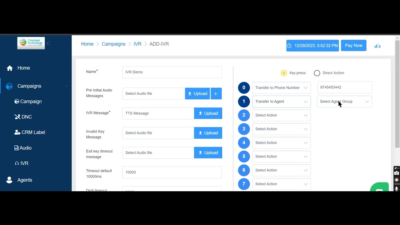 IVR Module Part 2 - Free Call Center Software Tutorial - YouTube