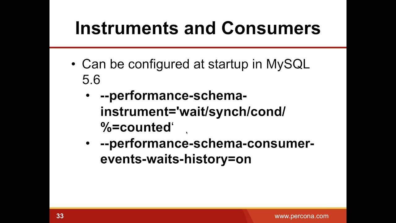 Using Performance Schema to Monitor and Troubleshoot MySQL 5 6 - YouTube