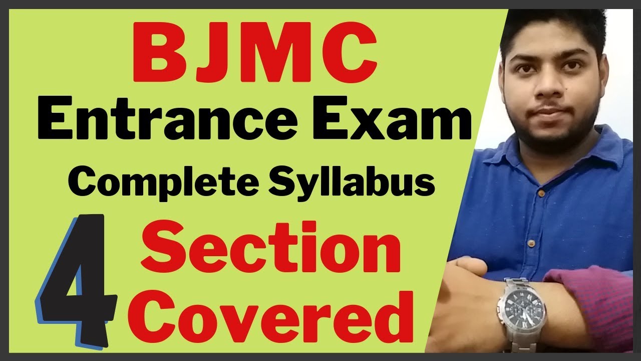 BJMC Entrance Exam Complete Syllabus|Exam pattern Course details ...