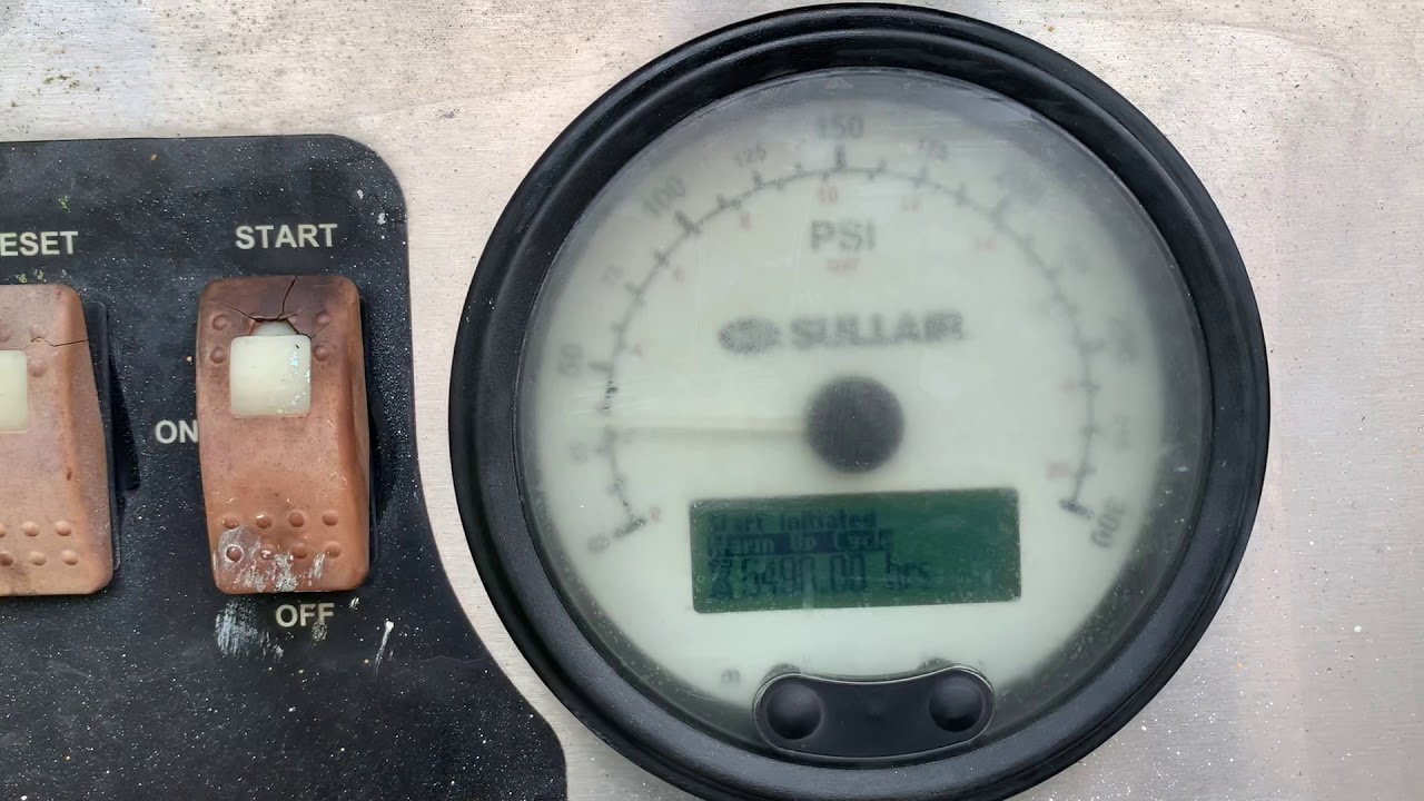 Sullair 900cfm compressor ID# 102081 - YouTube