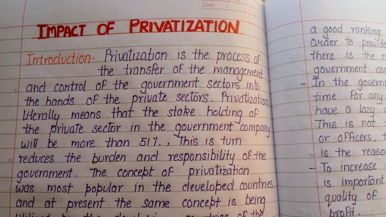 Essay on Impact of Privatization in English|| Essay on Privatization ...