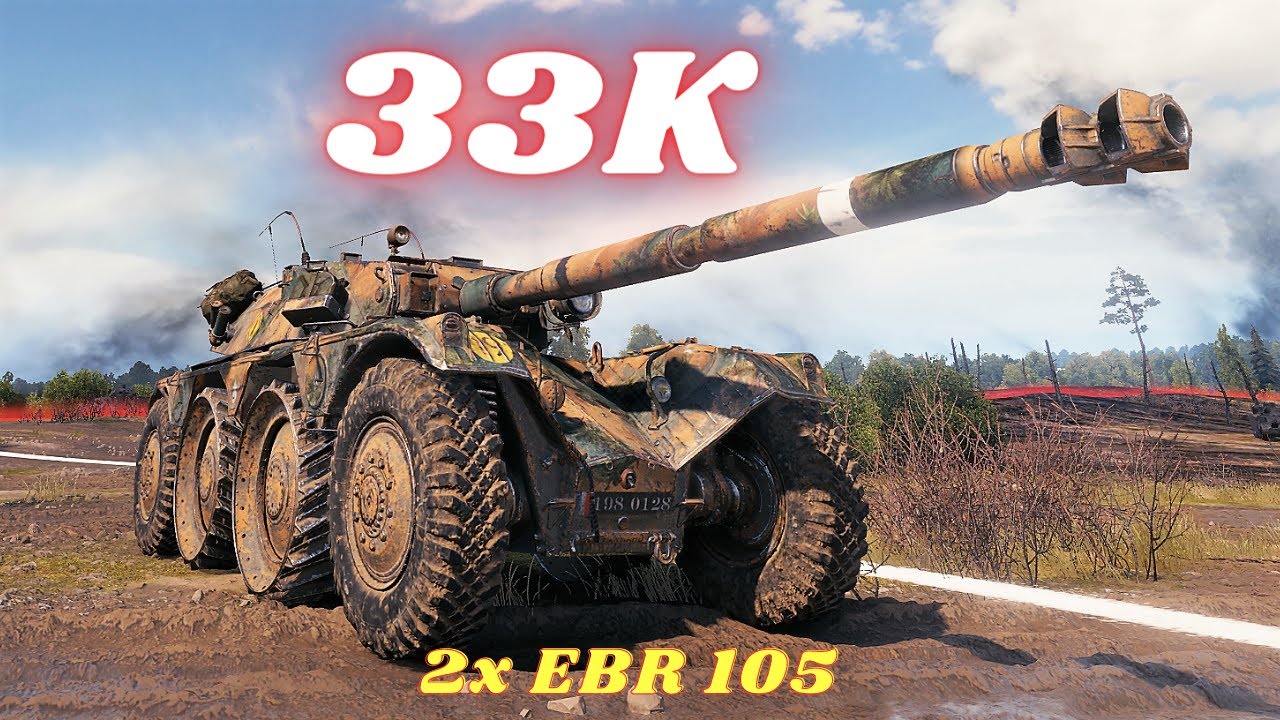 Panhard EBR 105 15K Spot Damage & EBR 105 18.6K Spot World of Tanks ...