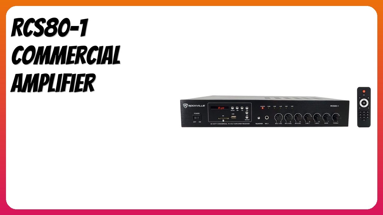 REVIEW (2026): RCS80-1 Commercial Amplifier. Features - YouTube