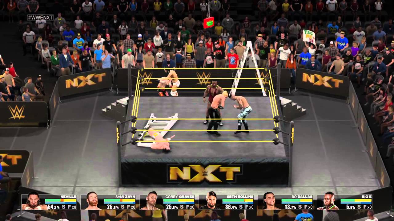 WWE 2K15 NXT Money in the bank ladder match (part 1) - YouTube