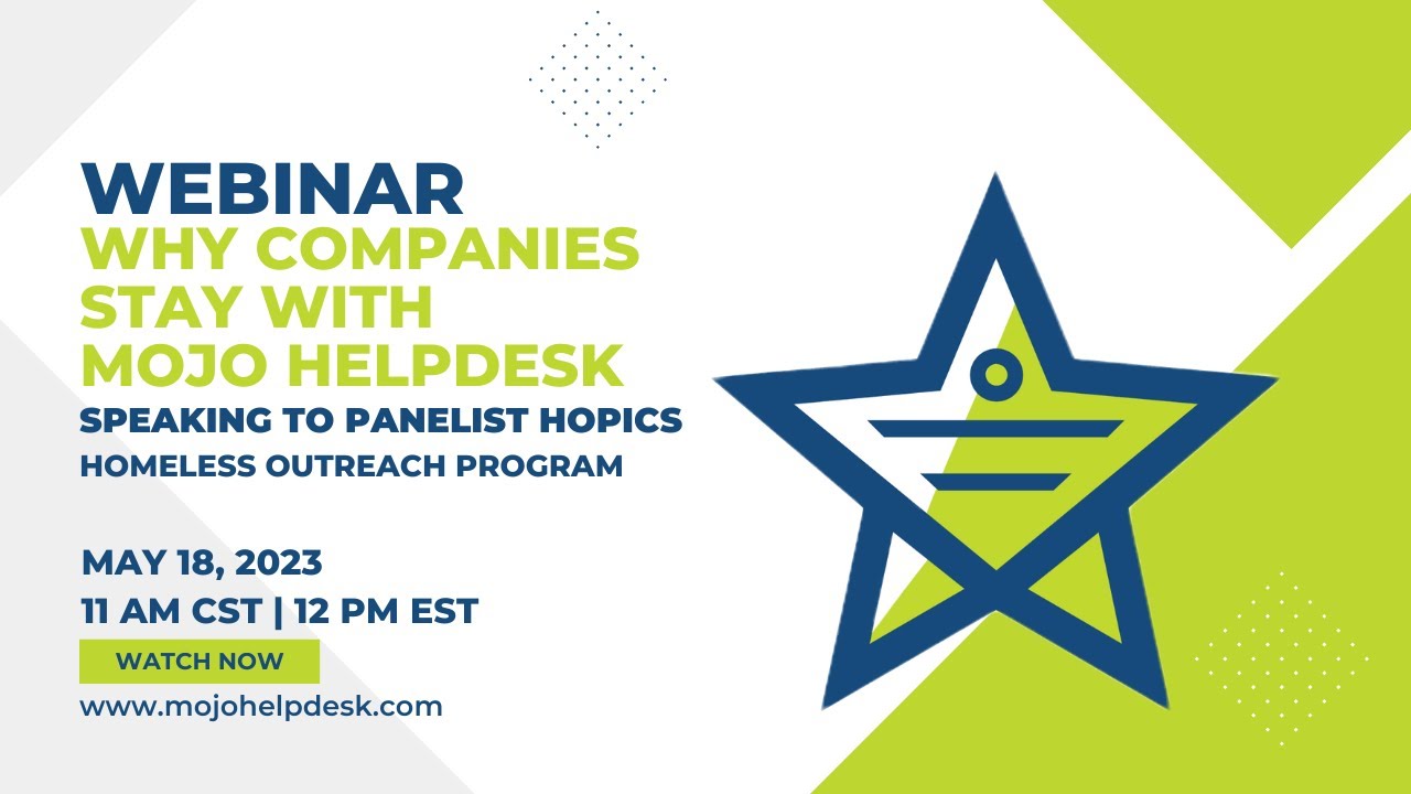 Why Companies Stay with Mojo Helpdesk | Speaking With Panelist HOPICS ...