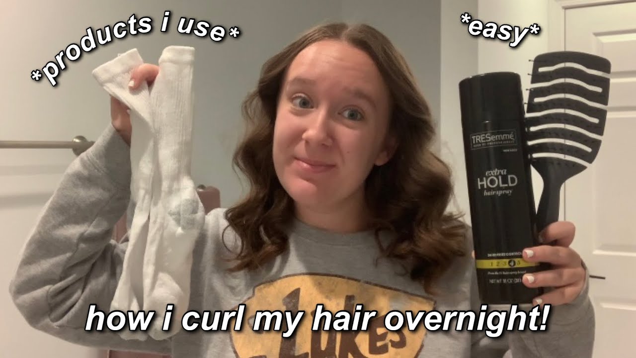 how to: OVERNIGHT SOCK CURLS!! - YouTube