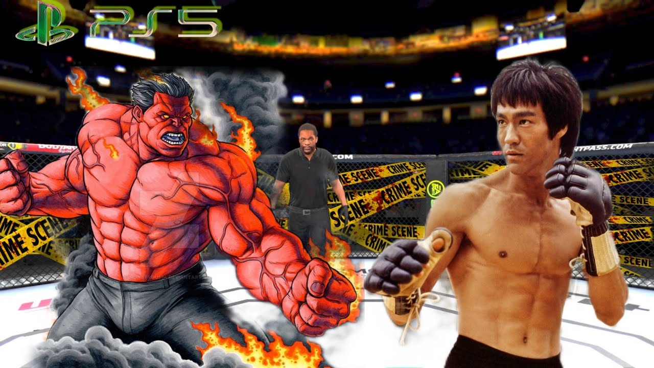 UFC4 Bruce Lee vs. Fire Hulk EA Sports UFC 4 - YouTube