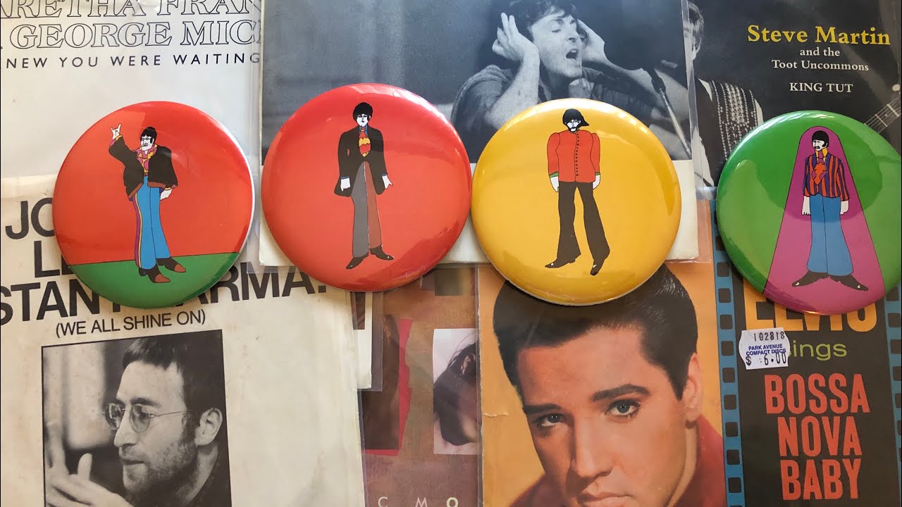 97. Yellow Sub buttons + new 45 finds! - YouTube