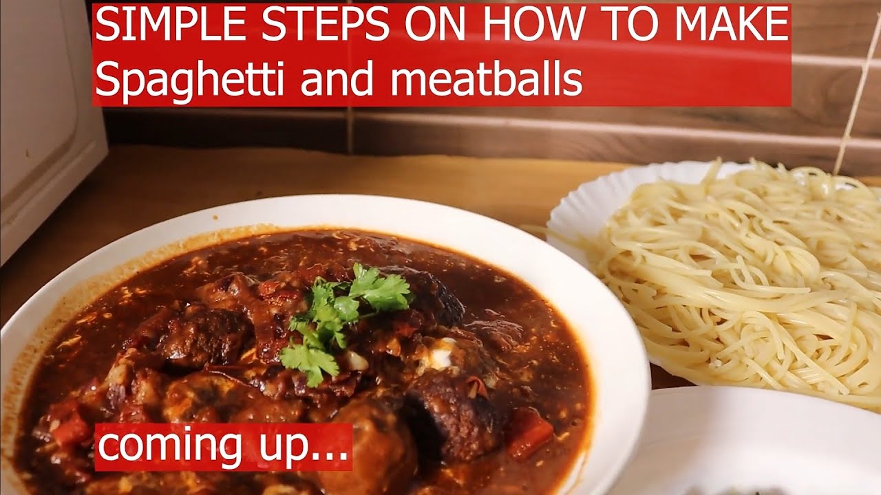 SPAGHETTI AND MEATBALLS LUNCH RECIPE - YouTube