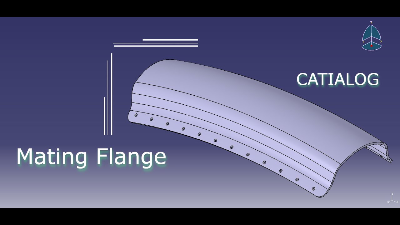 Mating Flange with CATIA V5 - YouTube
