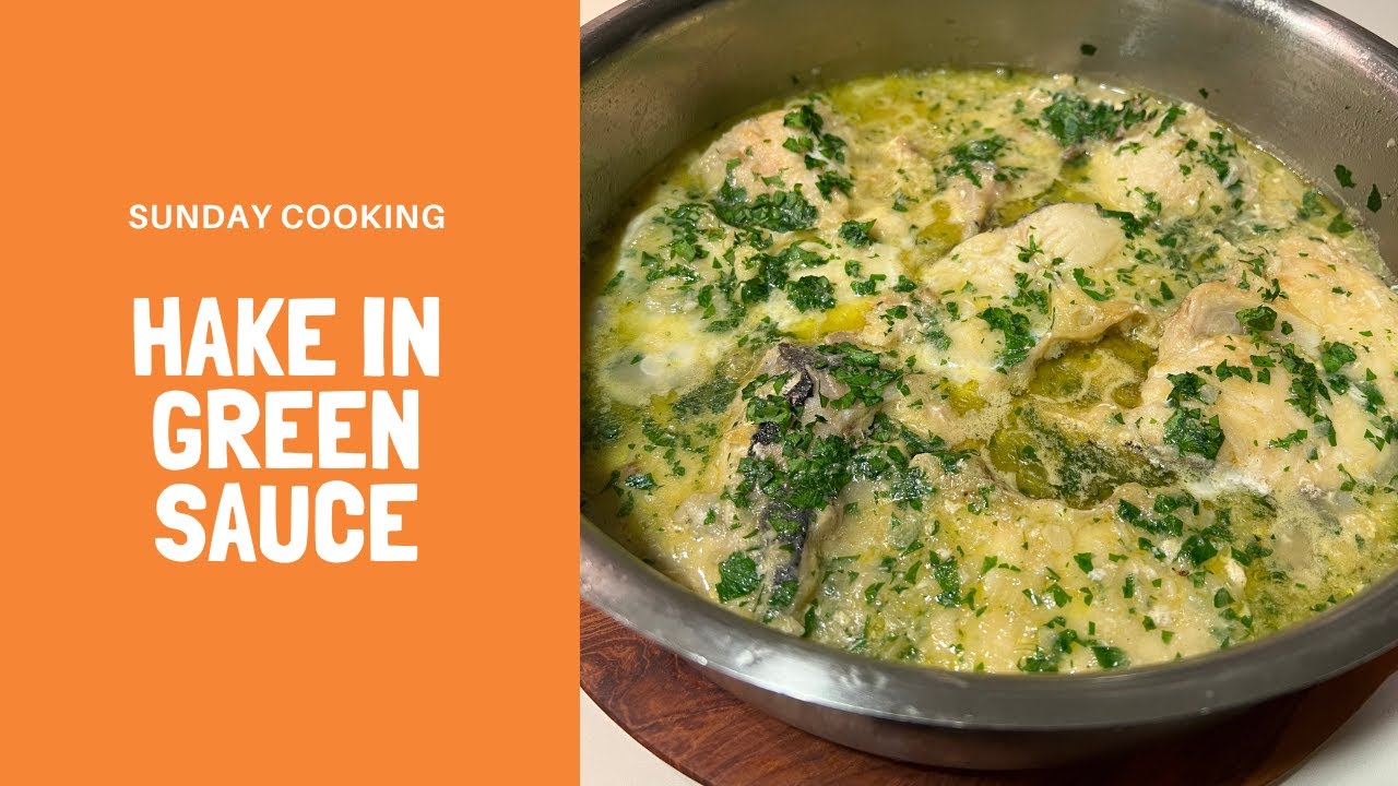 Hake in green sauce (parsley) - YouTube