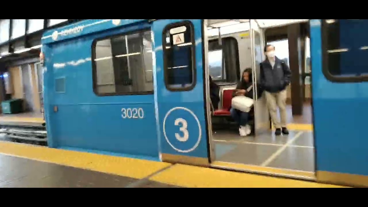 ttc line 3 rt arriving at Kennedy Station and departing - YouTube