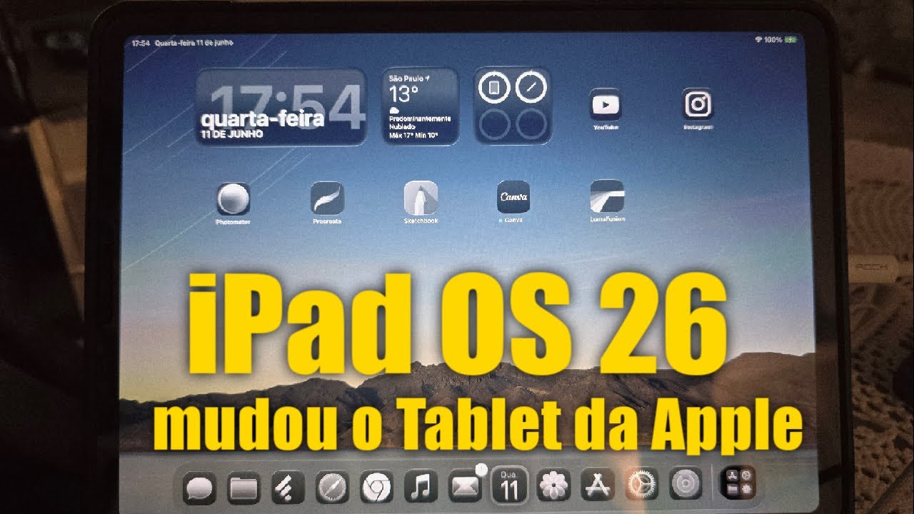 O iPad OS 26 deixou o iPad um pouco mais proximo do MacBook - YouTube