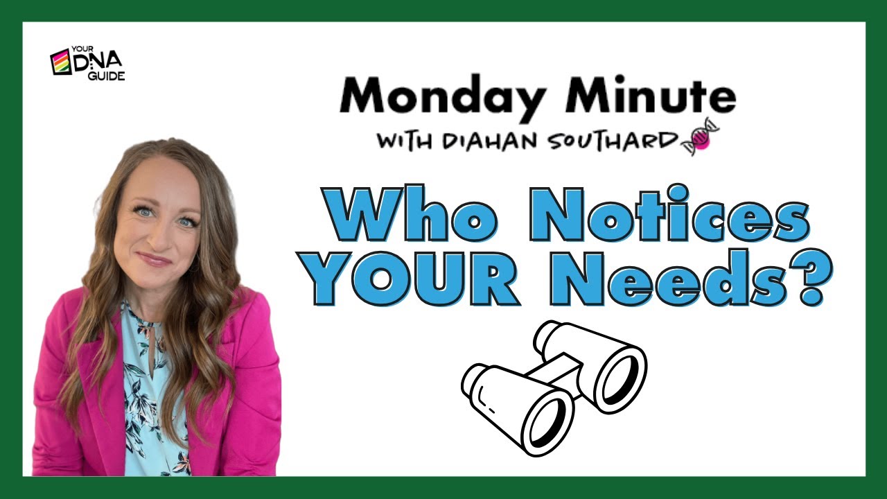 Having Someone Else Who Notices Your Need | Monday Minute - YouTube