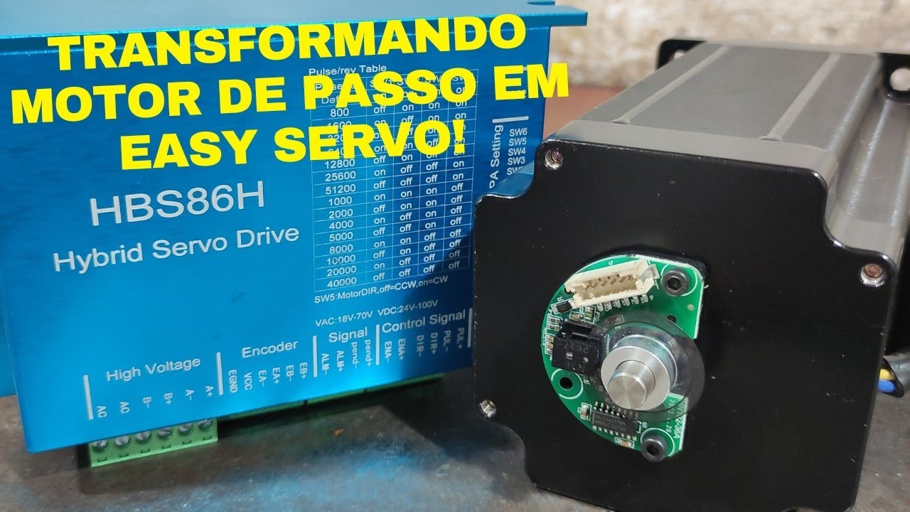 # 4 RETROFIT FRESADORA CNC. como colocar encoder no motor de passo ...