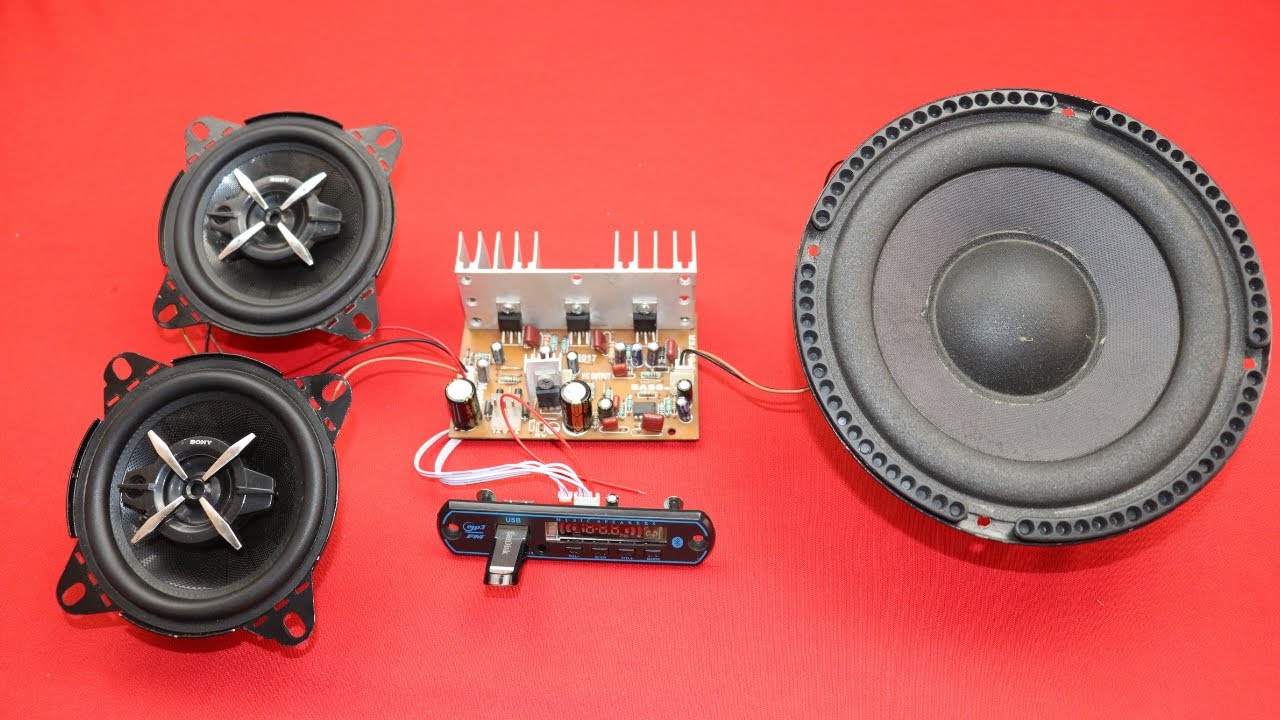 2030 IC Home Theater kit Connection | Bass Boosted 100% | tda2030 - YouTube