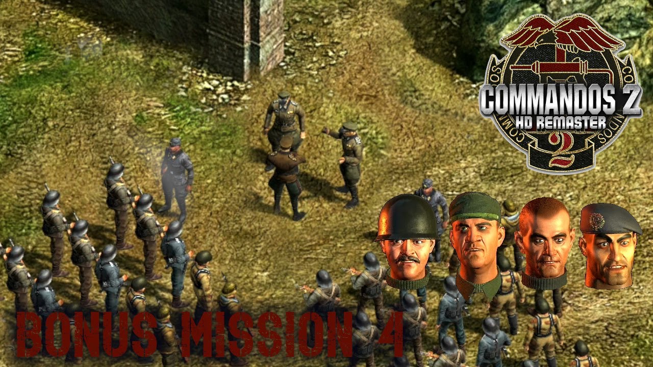 Commandos 2 Men of Courage: Bonus Mission 4 HD Remaster VERY HARD - YouTube