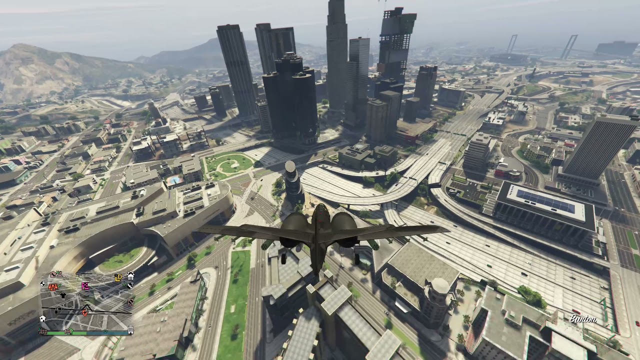 Landing A B11 Ontop of the Maze Bank Tower - GTA 5 - YouTube