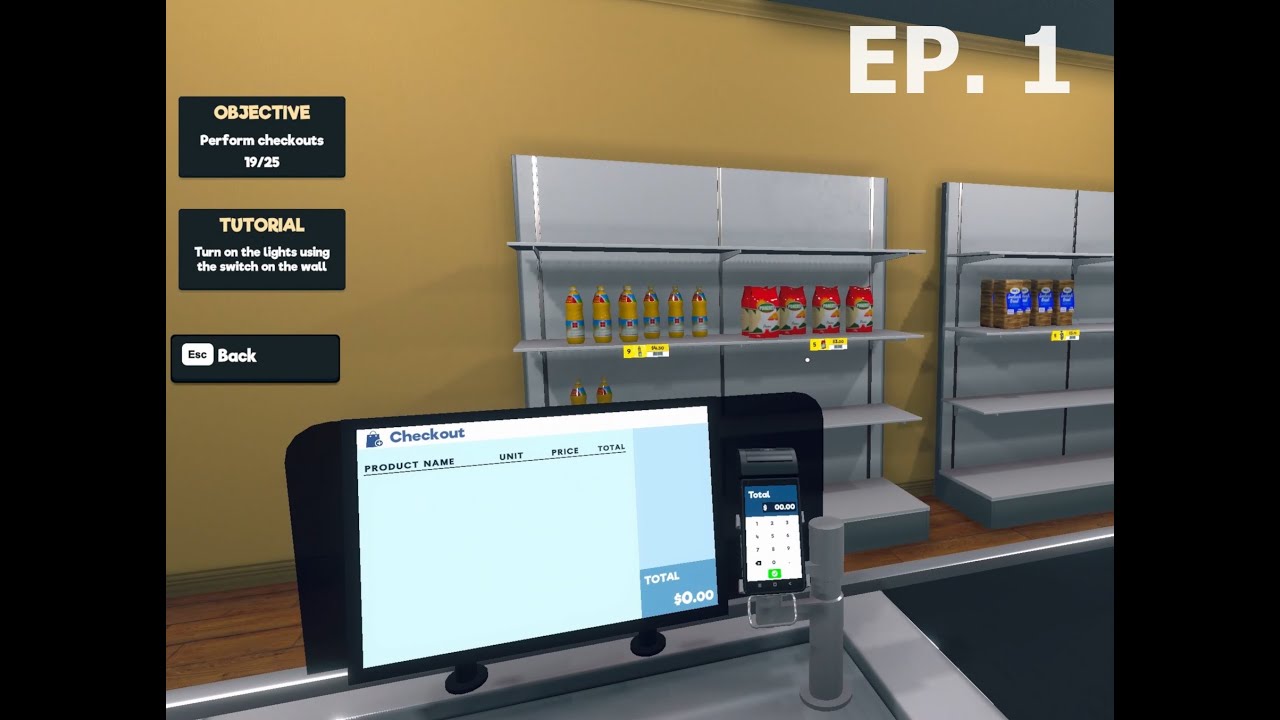 Supermarket Sim Ep. 1 - YouTube