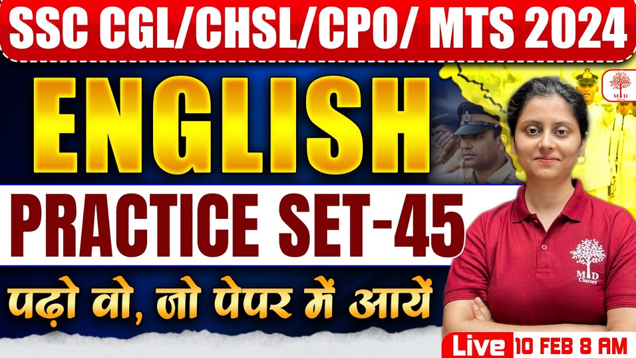 SSC EXAM ENGLISH CLASSES 2024 | SSC CGL, CHSL, CPO, MTS 2024 | SSC ...