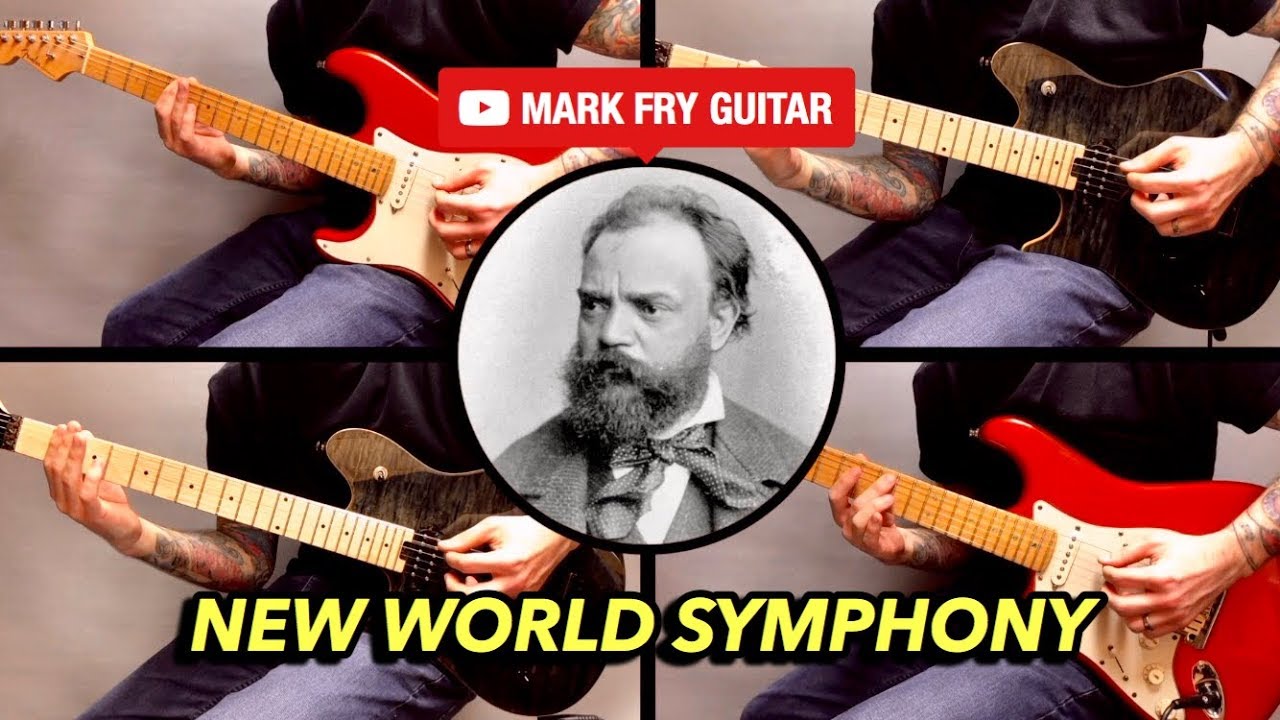 New World Symphony Theme - Antonín Dvořák (1841-1904) Guitar Quartet ...
