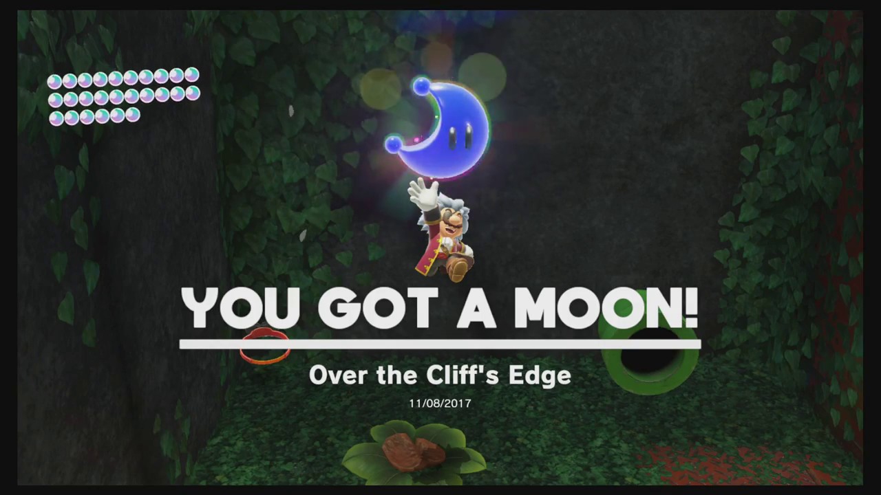 Moon 12 Wooded Kingdom - Over The Cliffs Edge - Super Mario Odyssey ...