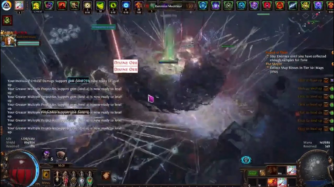 Poe 3.22 Magic Finding Drop Highlights from 30 Cemetery maps ~60 Div ...