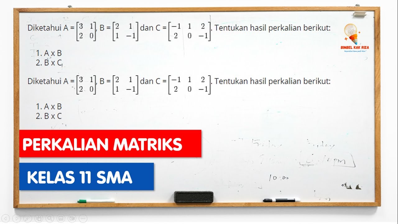perkalian matriks ordo 2x2 dengan 2x3 - YouTube