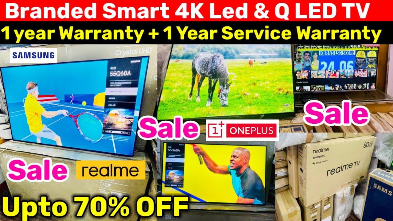 Branded Smart 4K Led TV upto 80% off| TEMPERED GLASS IPS PANEL WITH 1 ...