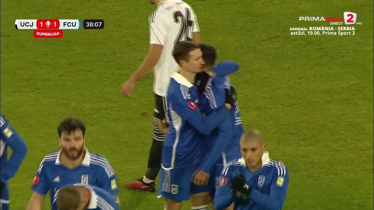 REZUMAT | U Cluj - FCU Craiova 2-1 | Etapa 18, SuperLiga, 2023 - 2024 - YouTube