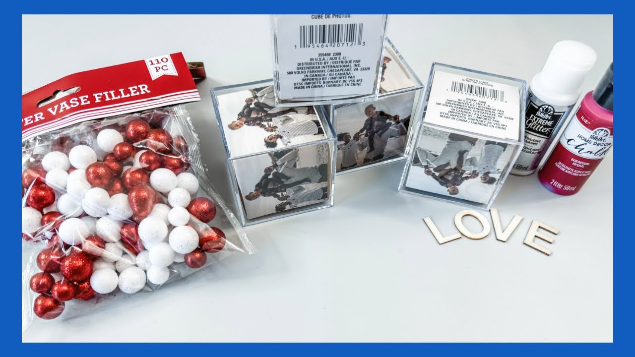 Stackable Valentine Decor DIY || Dollar Tree DIY || Just 1 Easy Craft ...