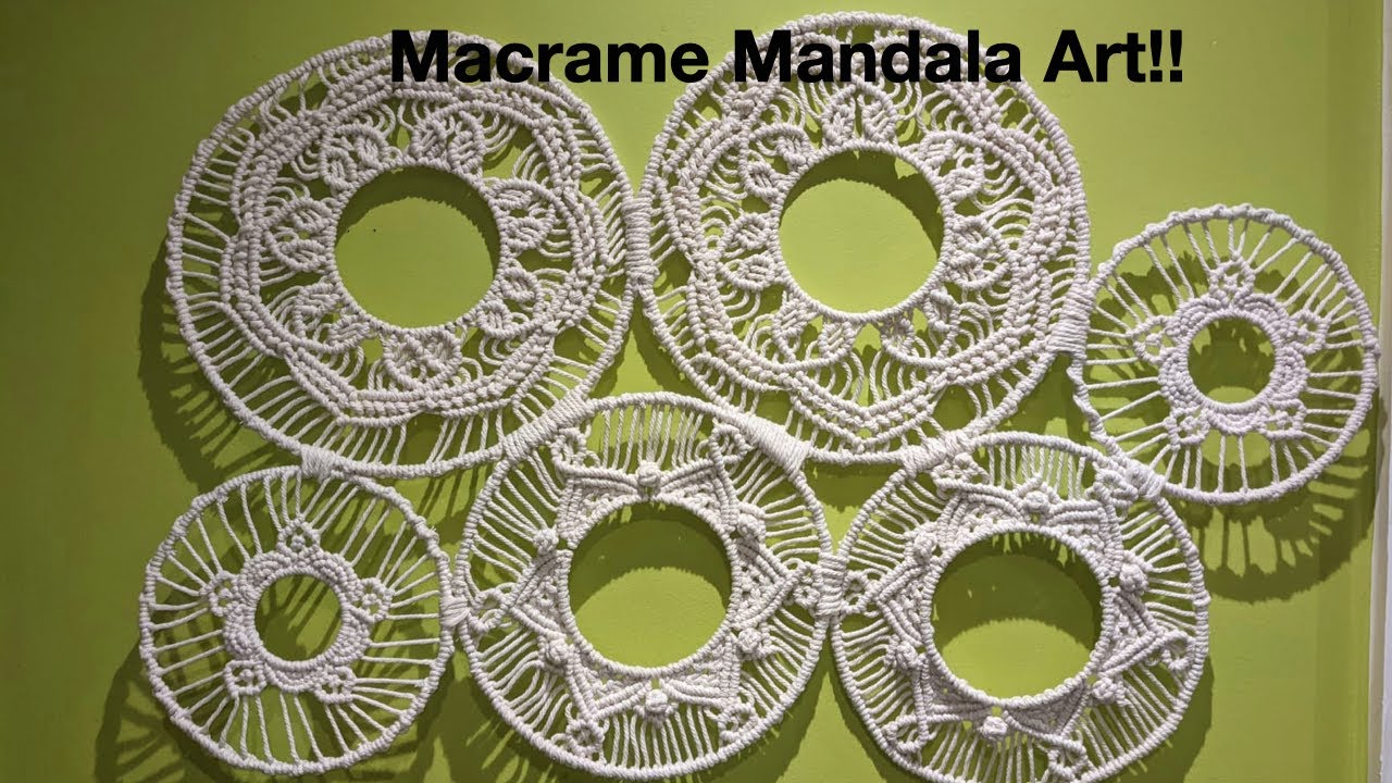 Macrame Mandala art!! Part -2 - YouTube