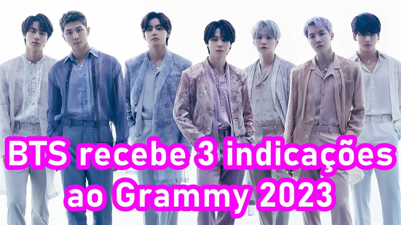 BTS recebe 3 indicações ao Grammy 2023 - YouTube