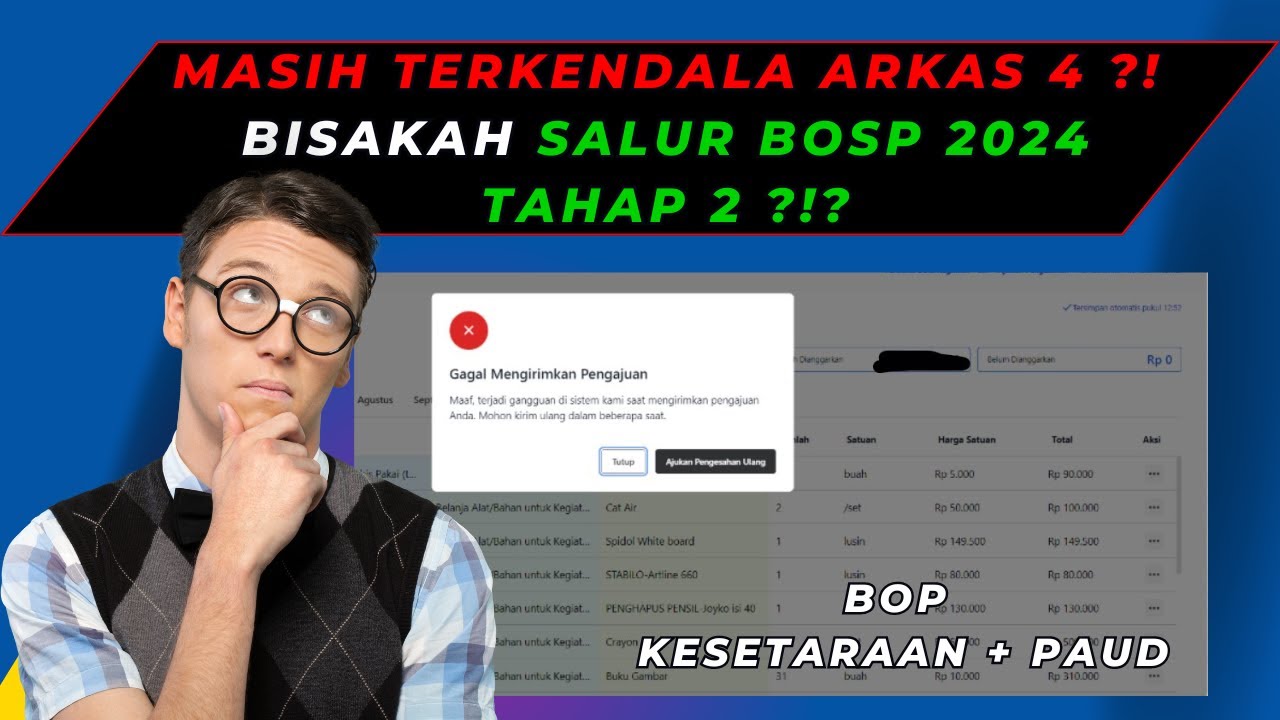 Aturan Baru Syarat Salur BOSP Tahun 2024 Tahap 2 - YouTube