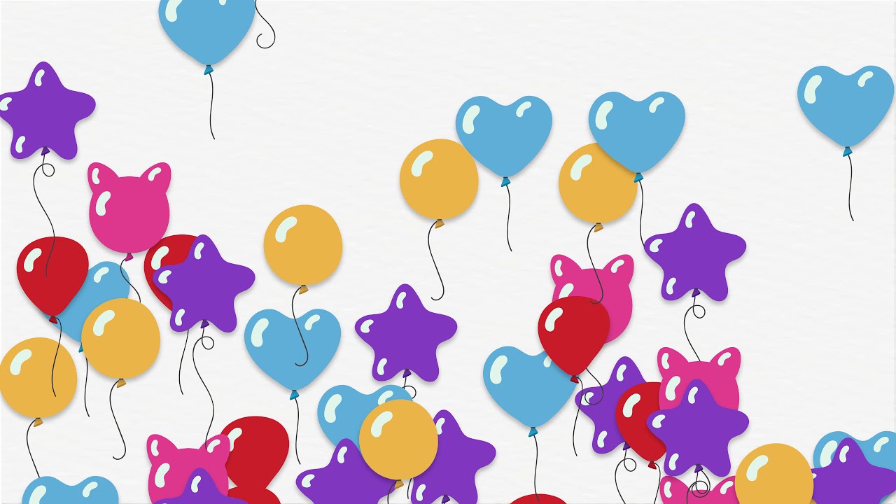 Free colorful balloons flying | animated balloon | Animated Effects ...