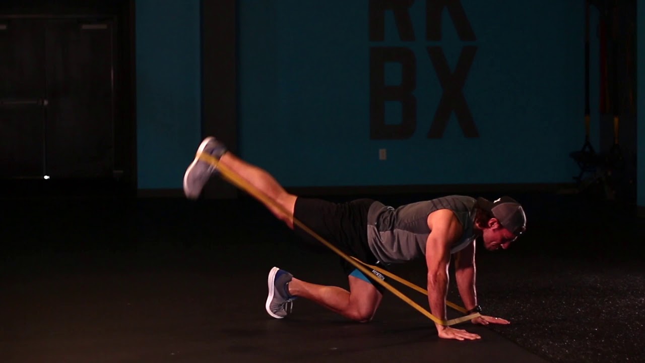 Quadruped Glute Kickbacks, Bands - Right - YouTube