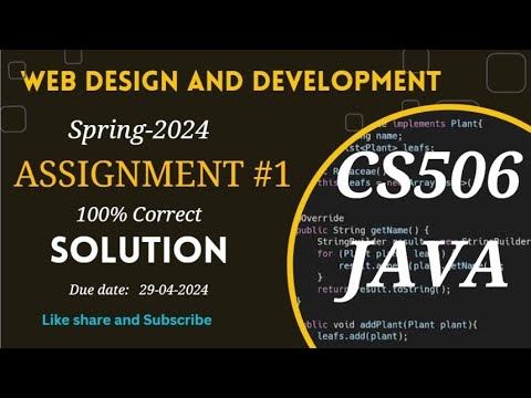 CS506 Assignment 1 Solution 2024 | CS506 Assignment No 1 Solution 2024 | Spring 2024 - YouTube