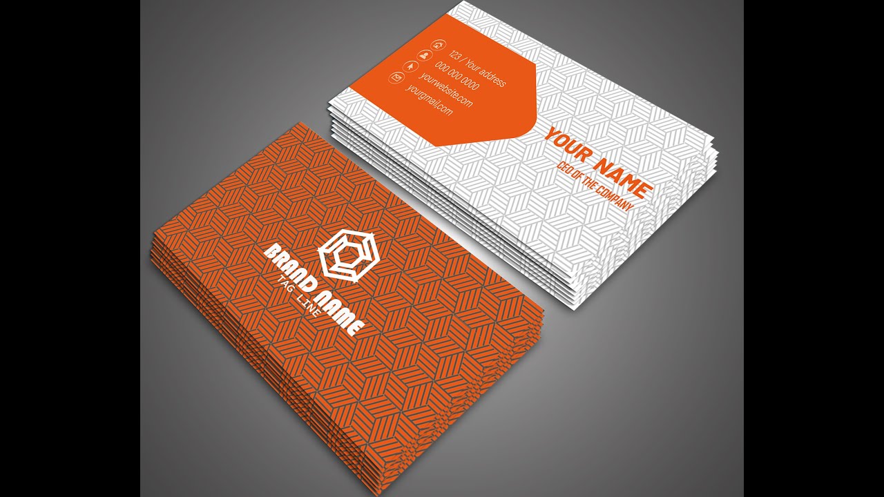 Business Card Design | Adobe Illustrator Tutorial | Business card ...
