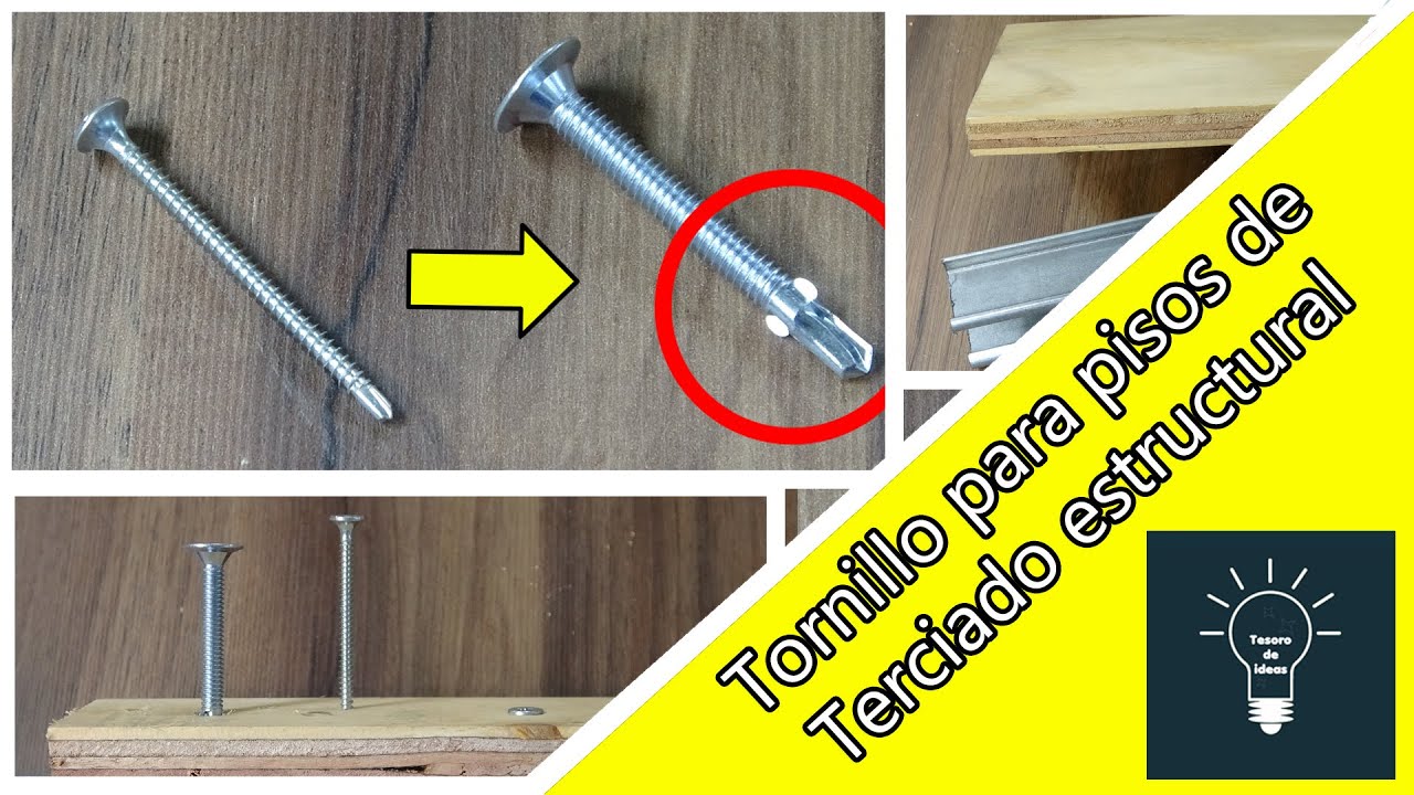 tornillo para pisos de terciado estructural - YouTube
