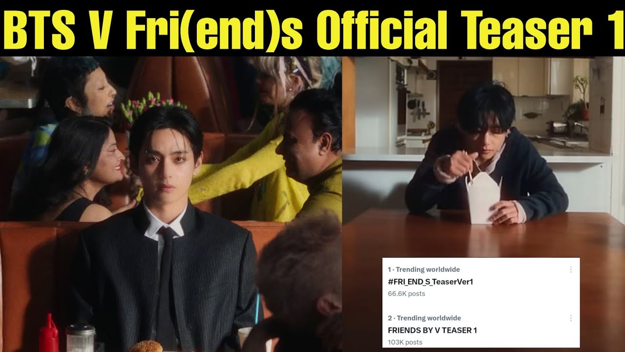 V ‘FRI(END)S’ Official Teaser 1 💜 BTS V Latest MV in Hindi 🇮🇳 #V ...