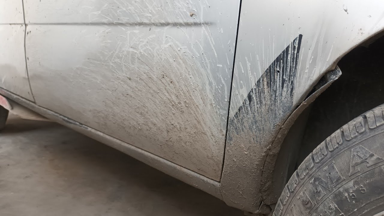 How to remove cement from car | कार से सीमेंट कैसे निकालें - YouTube