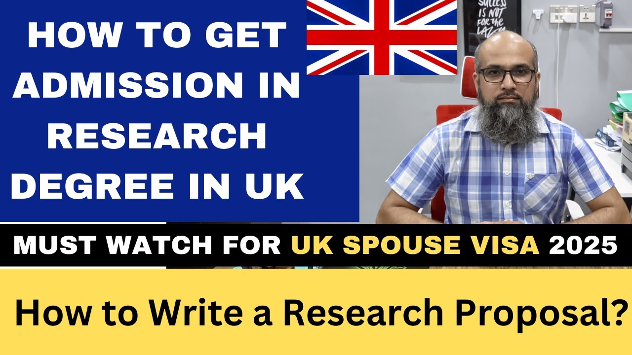 How to write a research proposal for UK Research Degree Program? | How ...