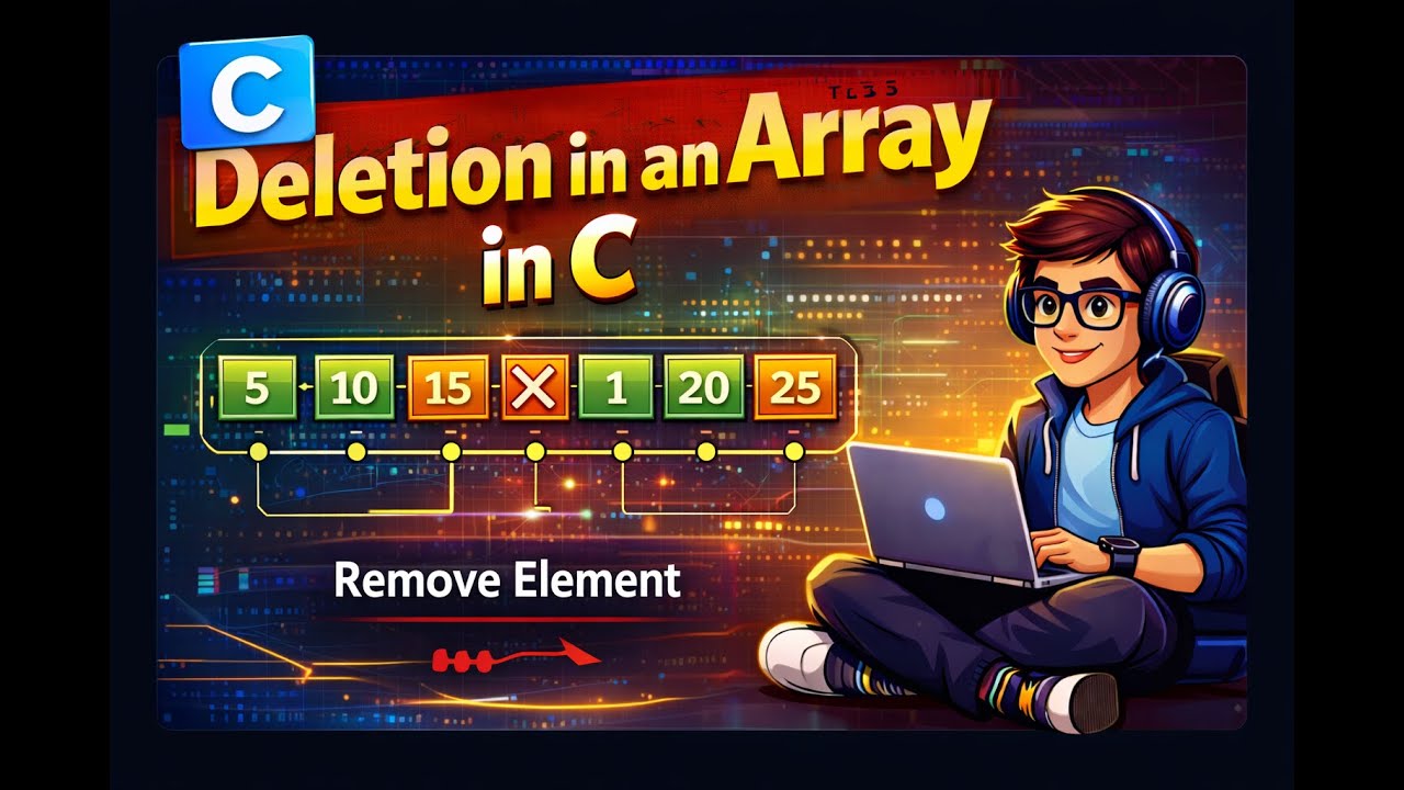 *IMPORTANT* | Deletion in an Array in C Programming for MST-1 | Data ...